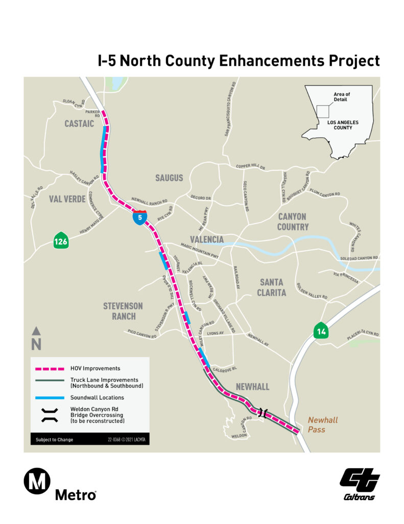 I-5 North County Enhancements - LA Metro