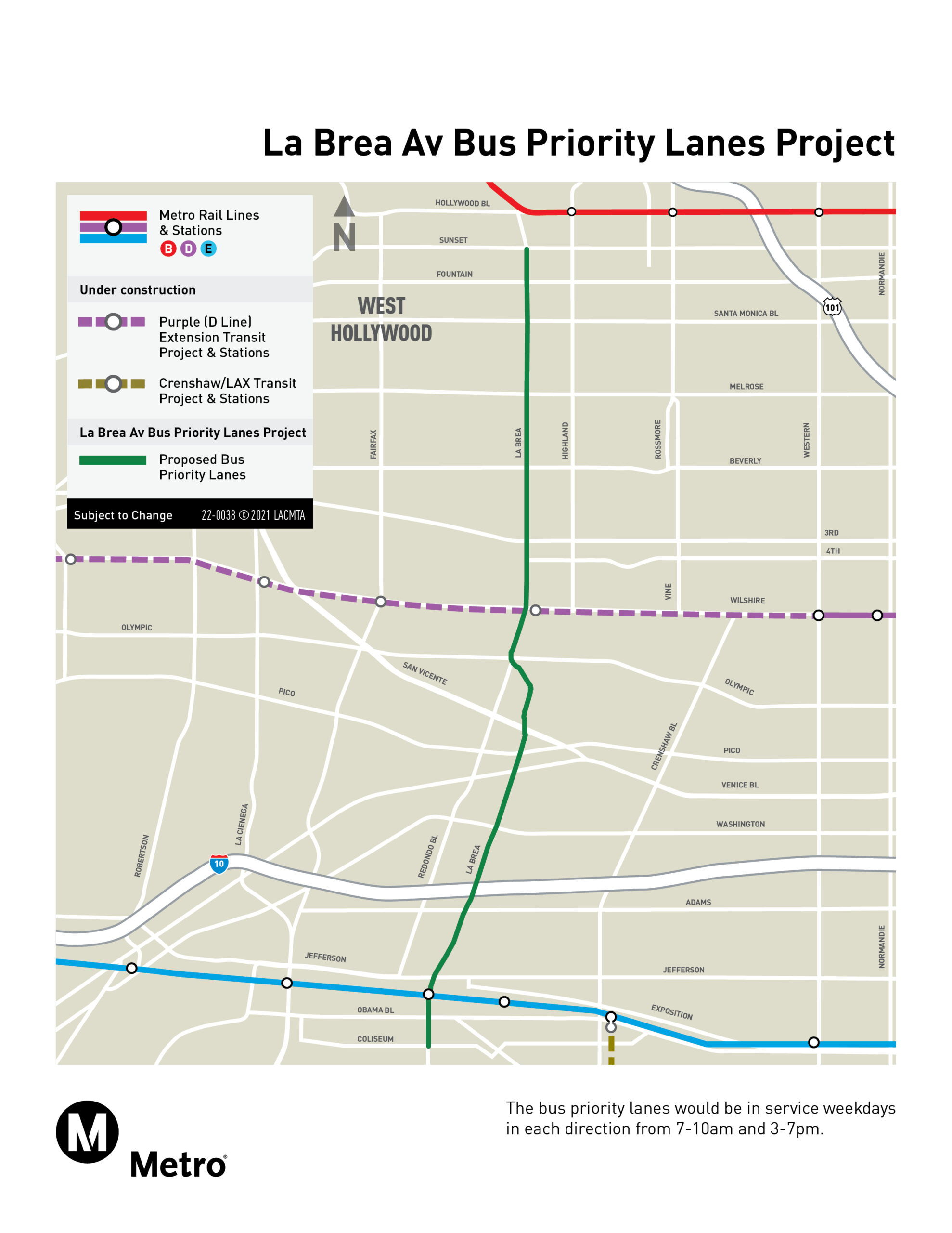 La Brea Av Bus Priority Lanes Project - LA Metro
