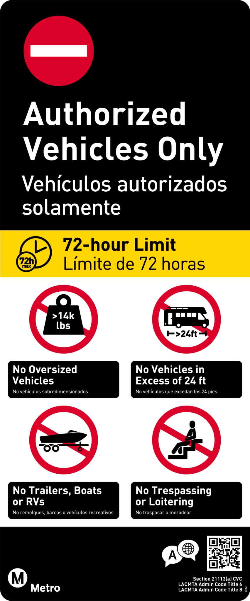 Parking Signs - LA Metro