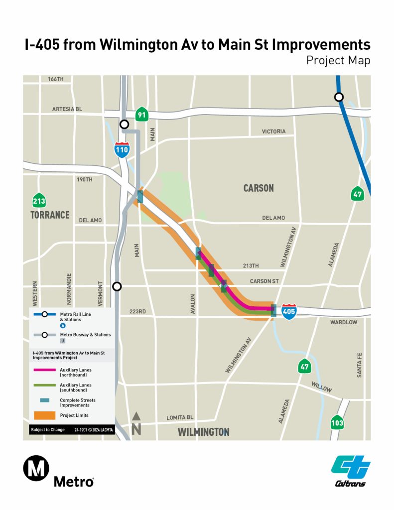 I-405: Wilmington Avenue to Main Street Improvements - LA Metro
