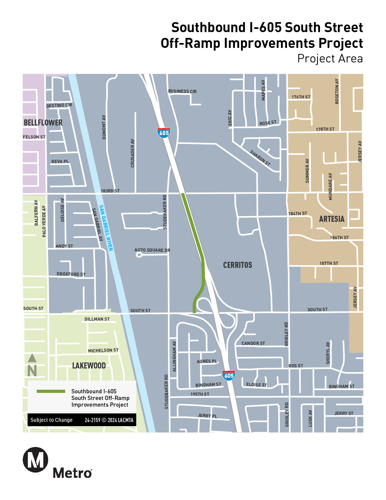 Southbound I-605 South Street Off-Ramp Improvements Project - LA Metro